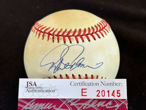 Vintage Rafael Palmeiro signed OML Bobby Brown baseball JSA COA 500 ...