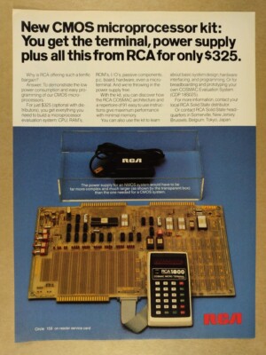 1979 RCA COSMAC CMOS 1802 Microprocessor Kit vintage print Ad | eBay