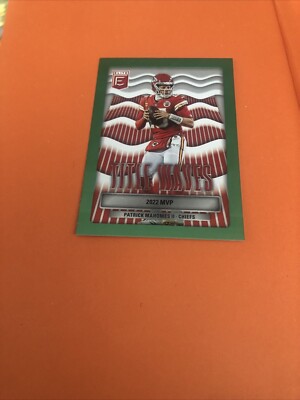 Patrick Mahomes 2023 Donruss Elite Title Waves Insert Green #TW-1 KC ...