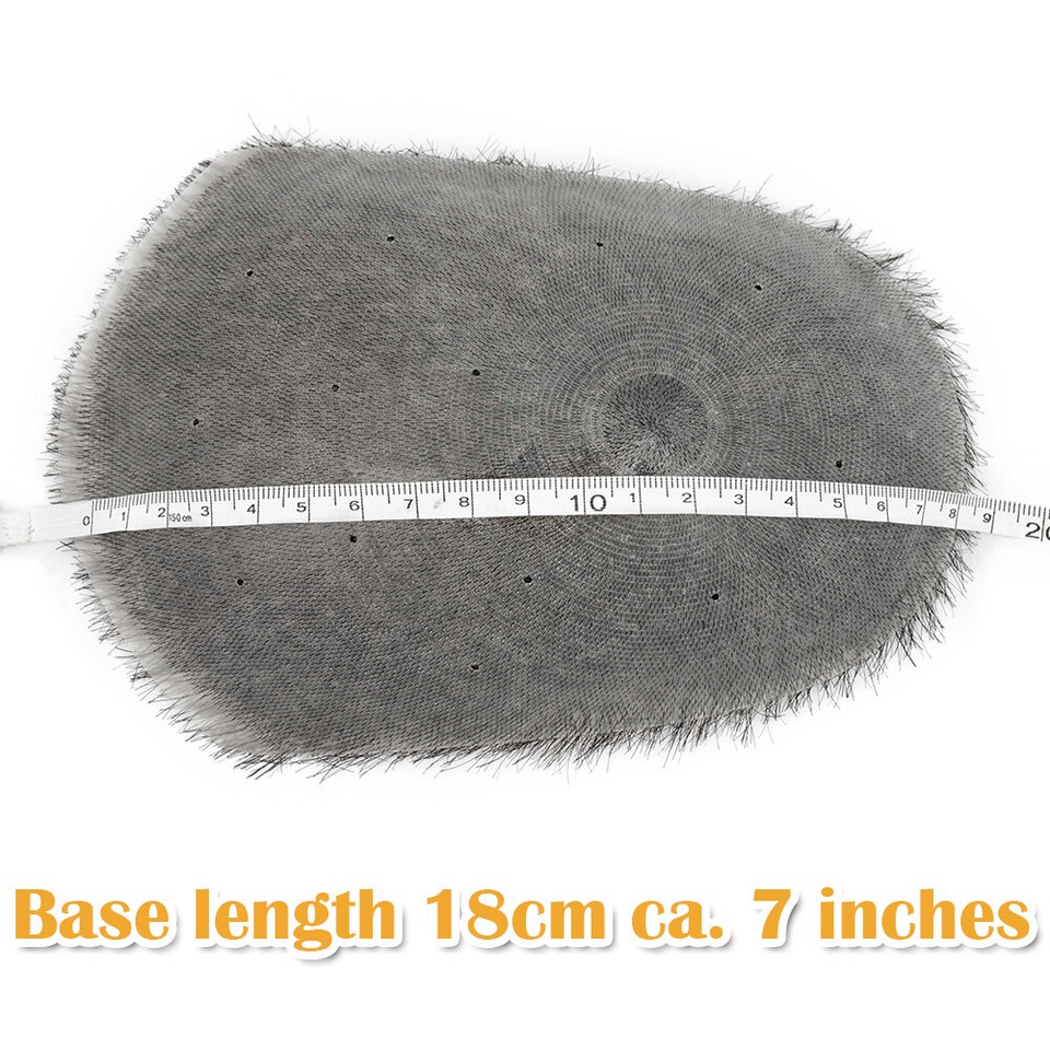 Men Toupee Short 1cm Buzz Cut Remy Virgin Human Hair Skin PU Bald Head ...