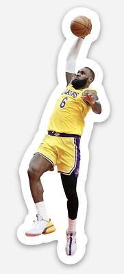 Lebron James NBA Lakers Cavs Heat Basketball Waterproof Bumper Sticker ...