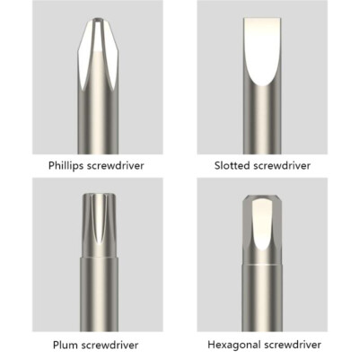 Magnetic Screwdriver Set Alloy Steel Slotted Phillips Hexagon Plum ...