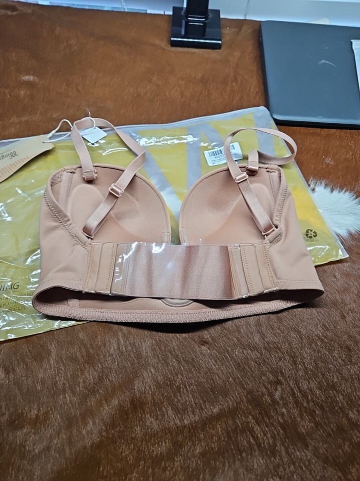 Wingslove Womens Strapless Bra Deep Plunge Push Up Bra Size 32B | eBay