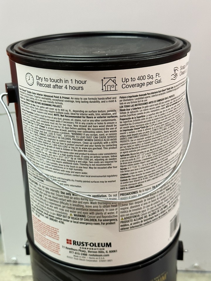 Rust-Oleum Studio Color Accent Tint Base Interior Paint Primer Eggshell ...