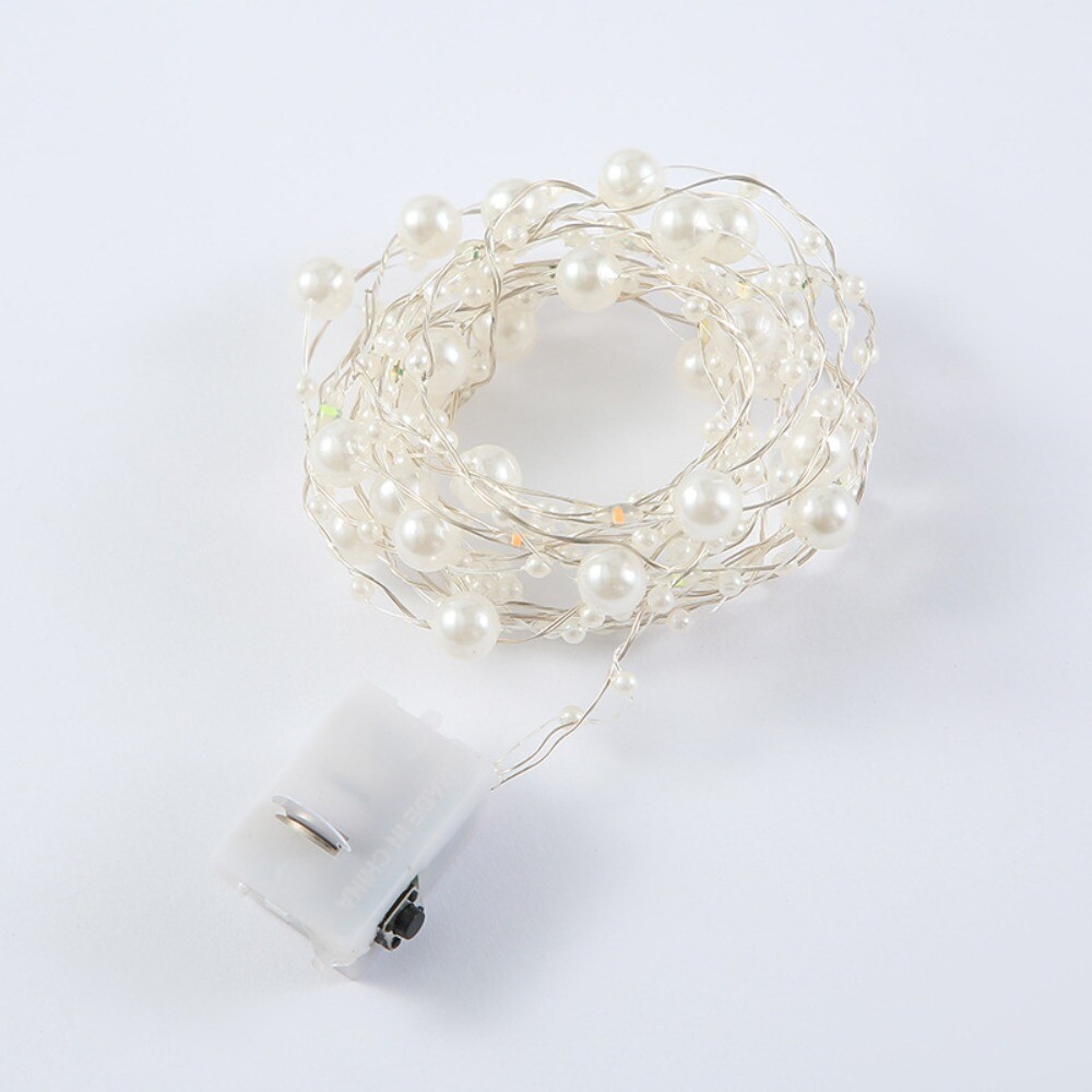 2M 20LED LED Copper Wire Heart Shaped String lights Pearl Light String Party | eBay