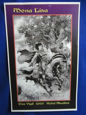 MONA LISA SIGNED 11X17 PRINT TIM VIGIL REBEL STUDIOS 2005 RARE | eBay