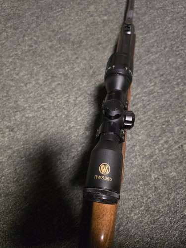 RWS Diana Model 34 .177 Cal Break Barrel Air Rifle with RWS350 4x Scope ...