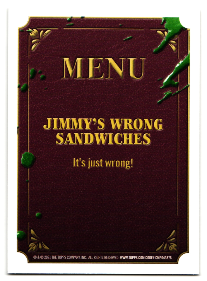 Getting Ahead Ned GPK 2021 Garbage Pail Kids Food Fight Parody Sticker ...