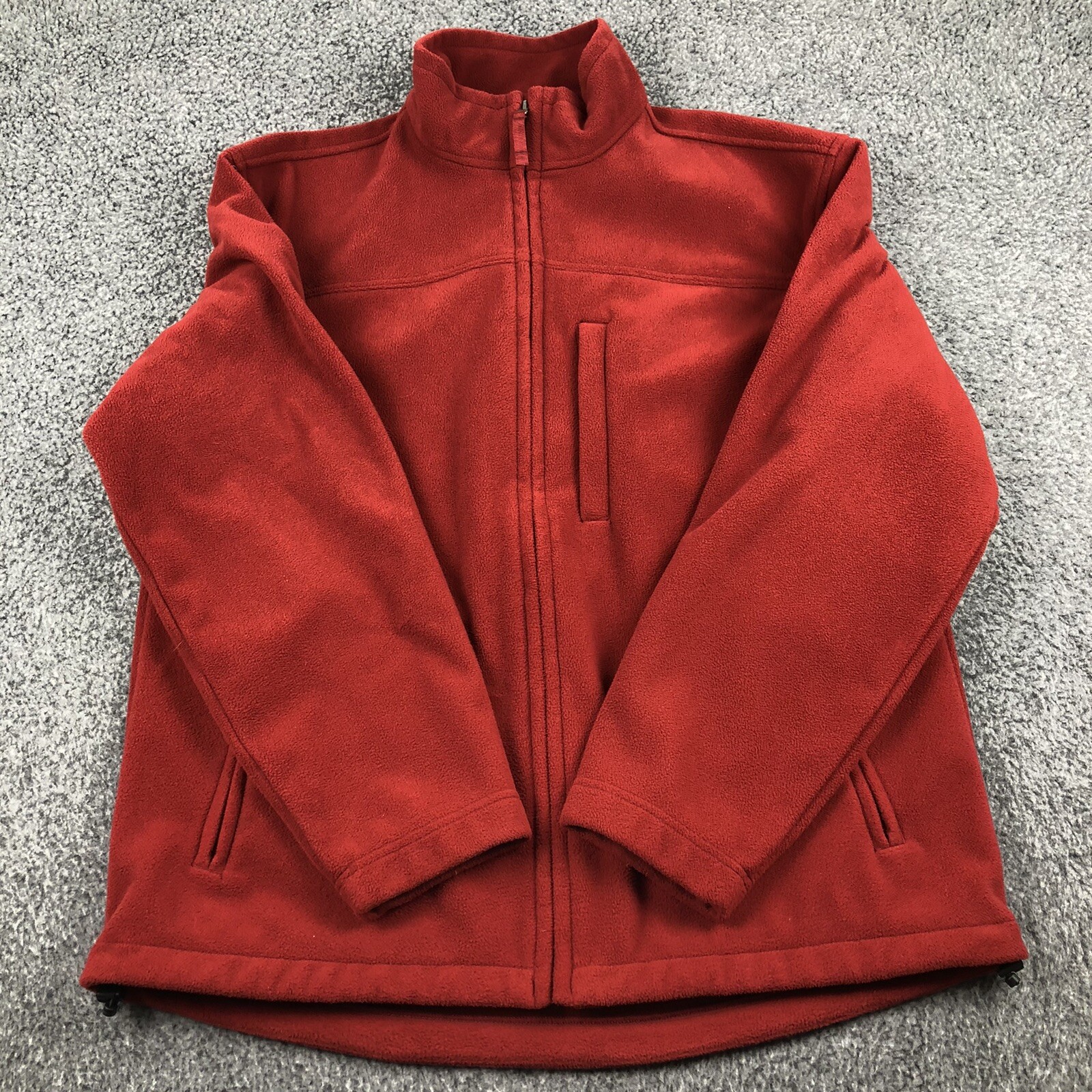 Duluth Trading Co. Fleece Jacket Coat Mens Size Large Maroon Heavy Work ...