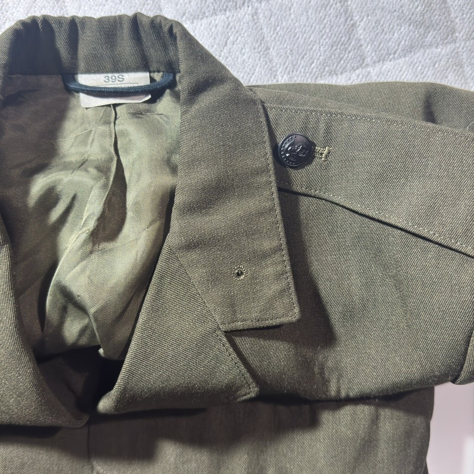 USMC Marine Corps Alpha Green Service Jacket Military Coat 39S 8405-01 ...