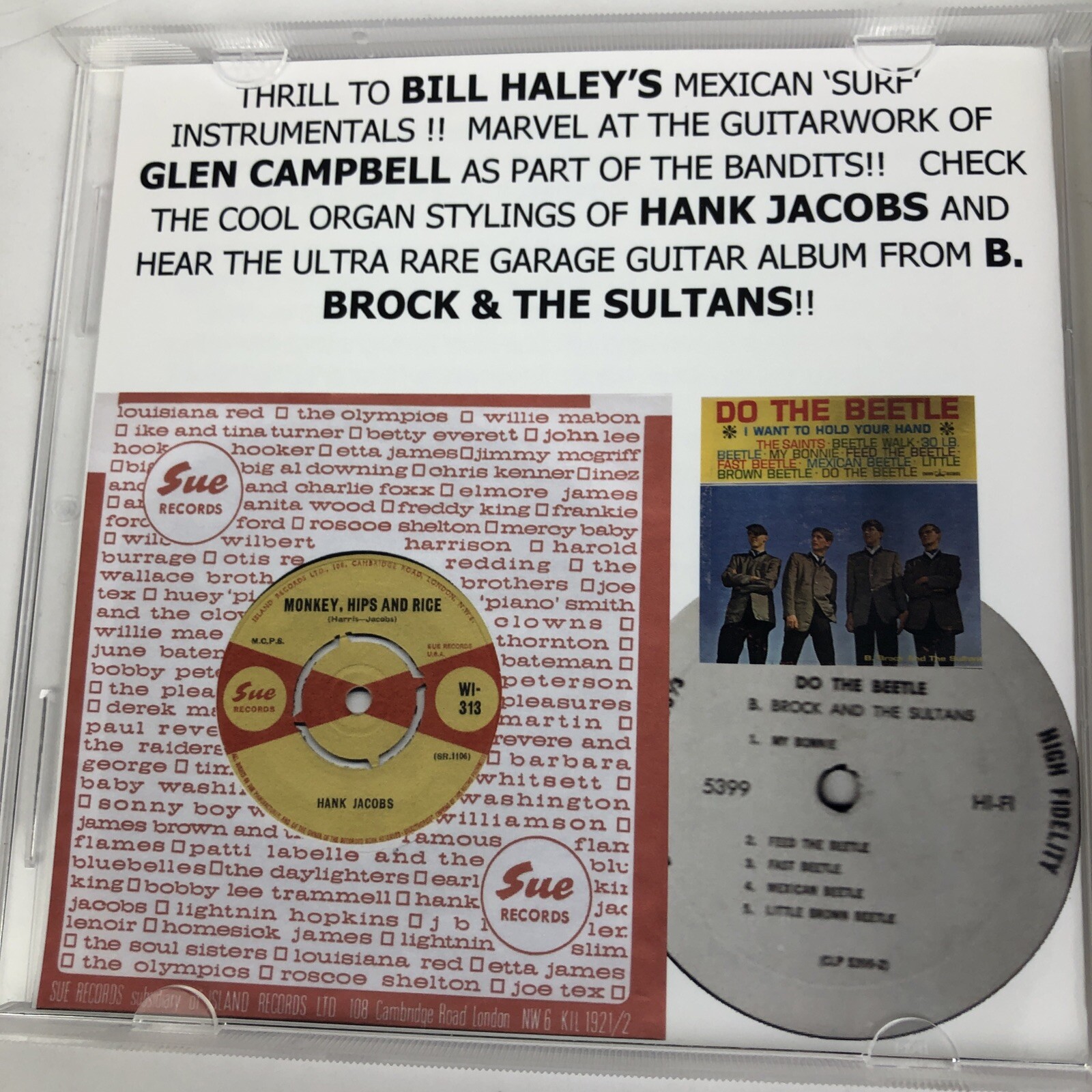 Buzzing U.S.A 60's Rock Instrumentals Vol. 2 Audio CD w Glen Campbell ...