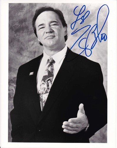Larry Zbyszko Signed 8x10 WCW Promo Photo Wrestling Manager Announcer ...