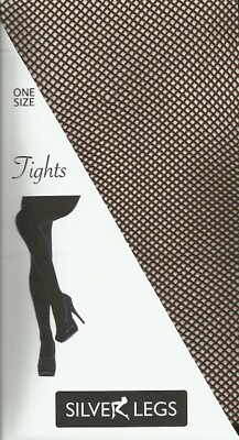Chocolate Brown Fishnet Tights By Silver Legs | eBay UK