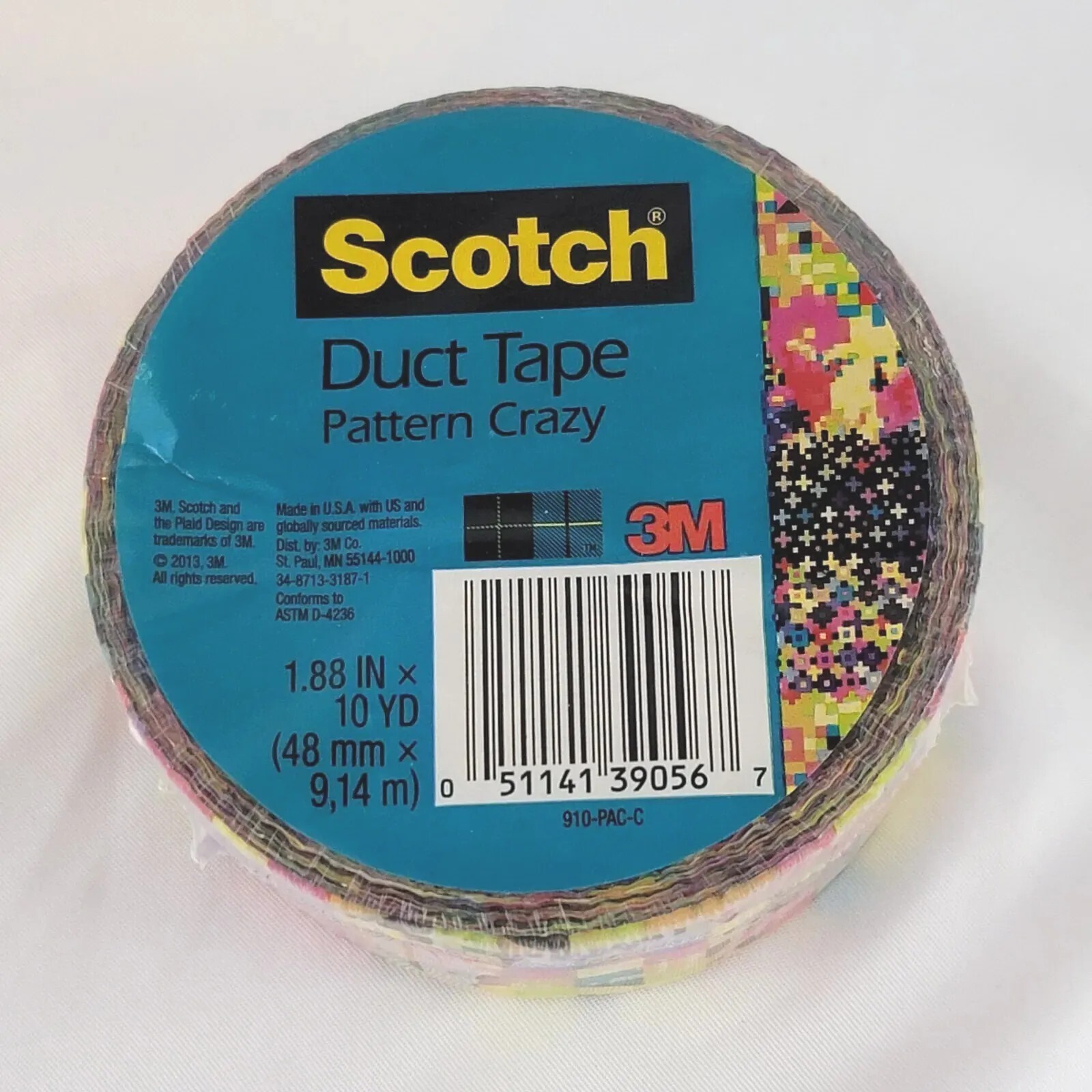 Scotch Pattern Duct Tape 1.88 Inch X 10 Yards (48mm × 9,14m) Pattern ...