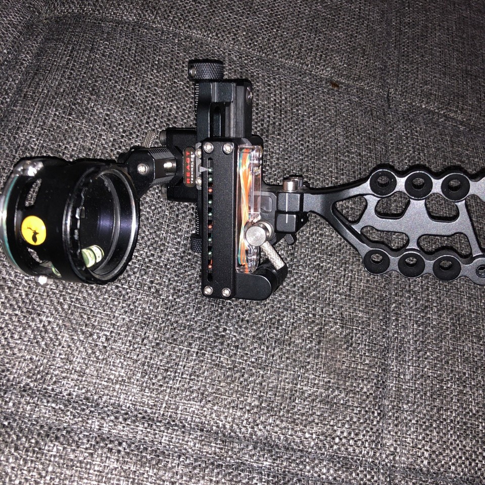 Trophy Ridge React-One Pro Dovetail 1-Pin Bow Sight .010/.019" Black ...