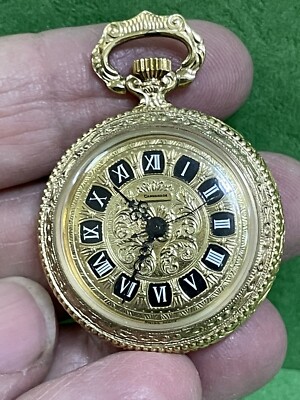 vintage CARRONADE Pocket Watch Mechanical Open Face Swiss Made gold ...
