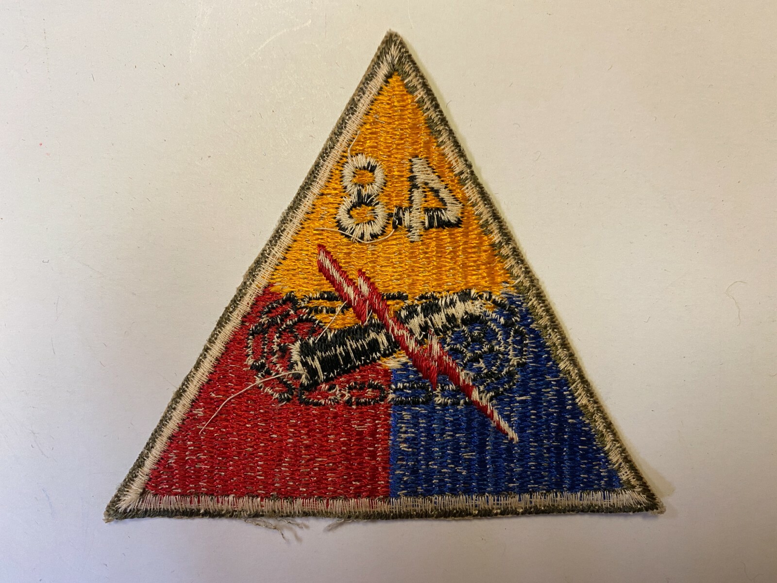 TT506 WW2 US Army Armored Tank Battalion Division Triangle Patch 48th ...