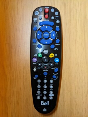 Bell ExpressVu TV Remote Control 5.4 / 6.4 IR UHF PRO Black Brand New ...