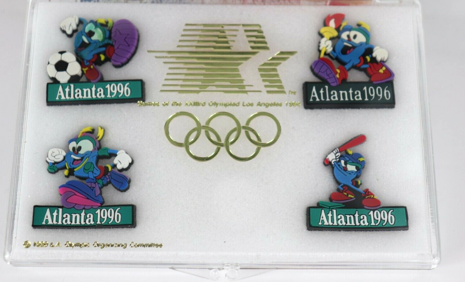 Vintage 1996 Atlanta Olympic Pin Collection Case Set of 4. 127 | eBay