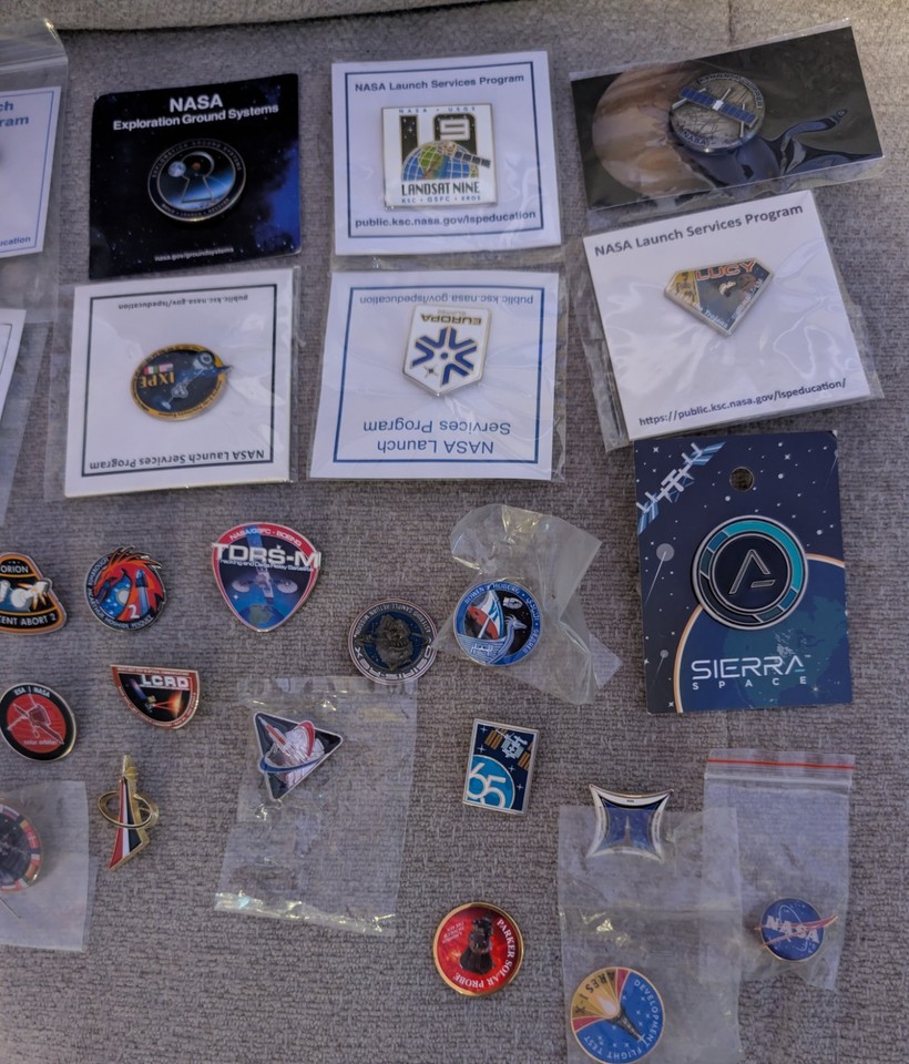 NASA Mission Pin Lot – LSP, EGS, TESS, ICON, OSIRIS-REx – Many Sealed ...