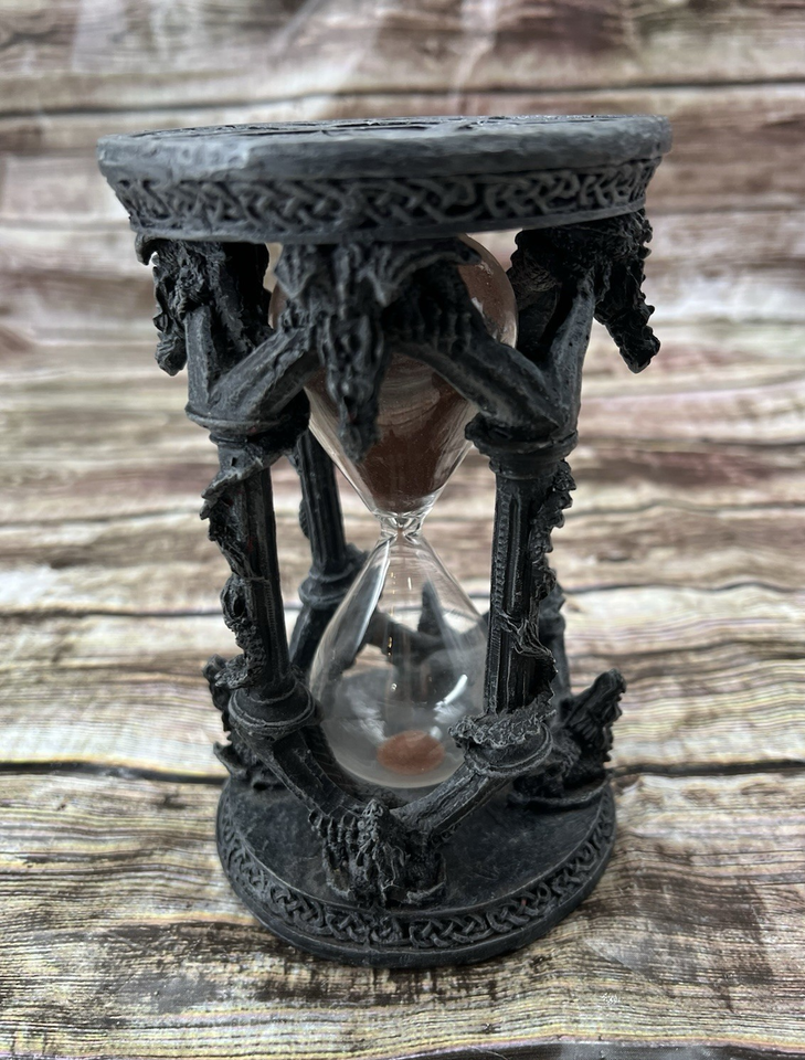 Invertible Gothic Dragons Sand Timer Figurine Dragon Hourglass With ...