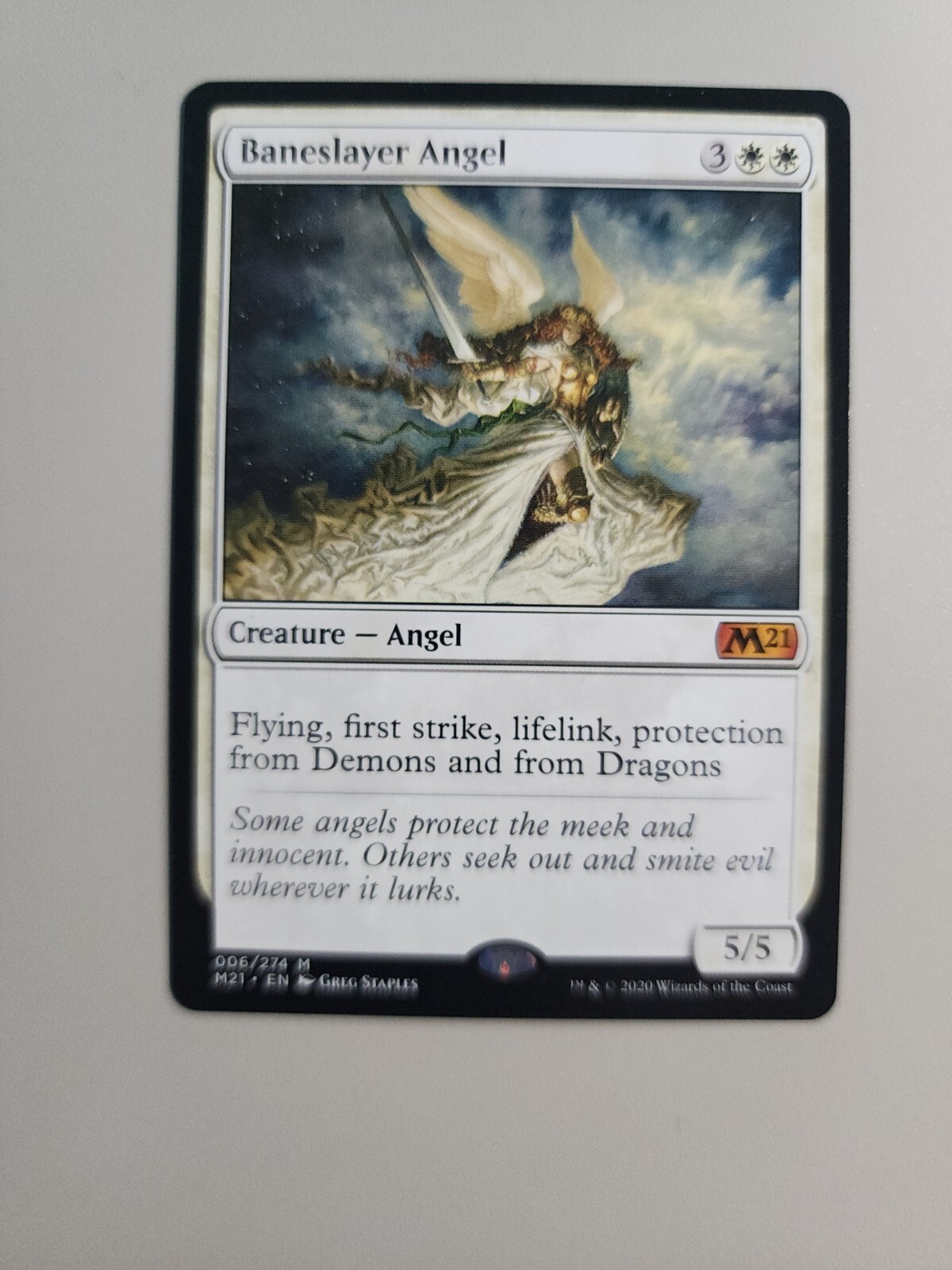 MTG Baneslayer Angel Core Set 2021 006/274 Regular Mythic for sale ...