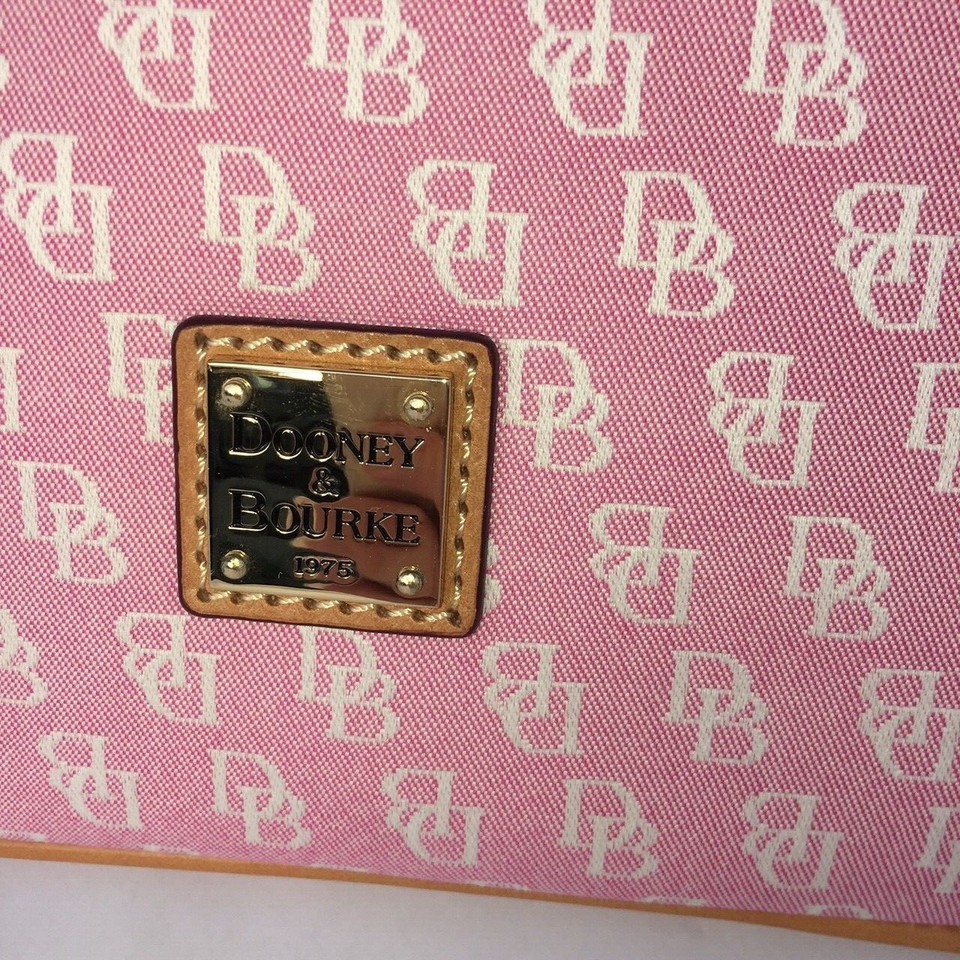 Dooney Bourke Handbag Charlie Satchel Canvas Crossbody Signature Logo ...