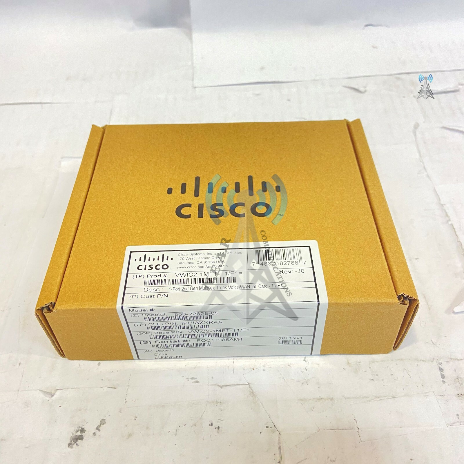 Cisco, VWIC2-1MFT-T1/E1, 1-Port Multi-Flex T1/E1 Interface, LOT OF 10 ...