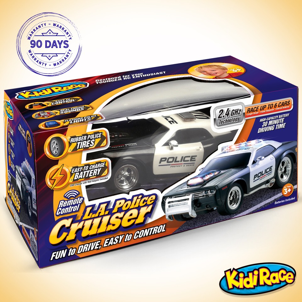 Kidirace Remote Control Police Car Toy with Lights and Sirens ...