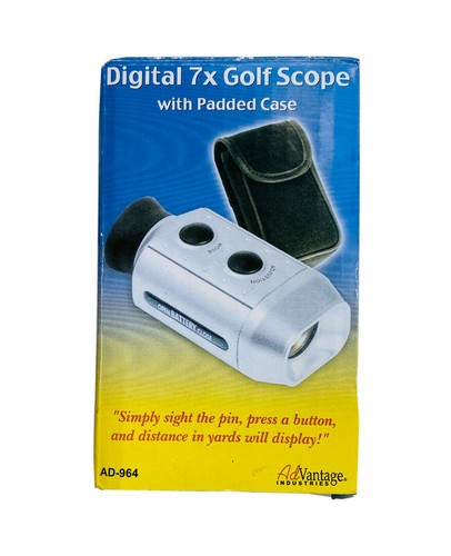 New Golf Scope Digital 7x Padded Case ADVantage Industries 1000 Yards ...