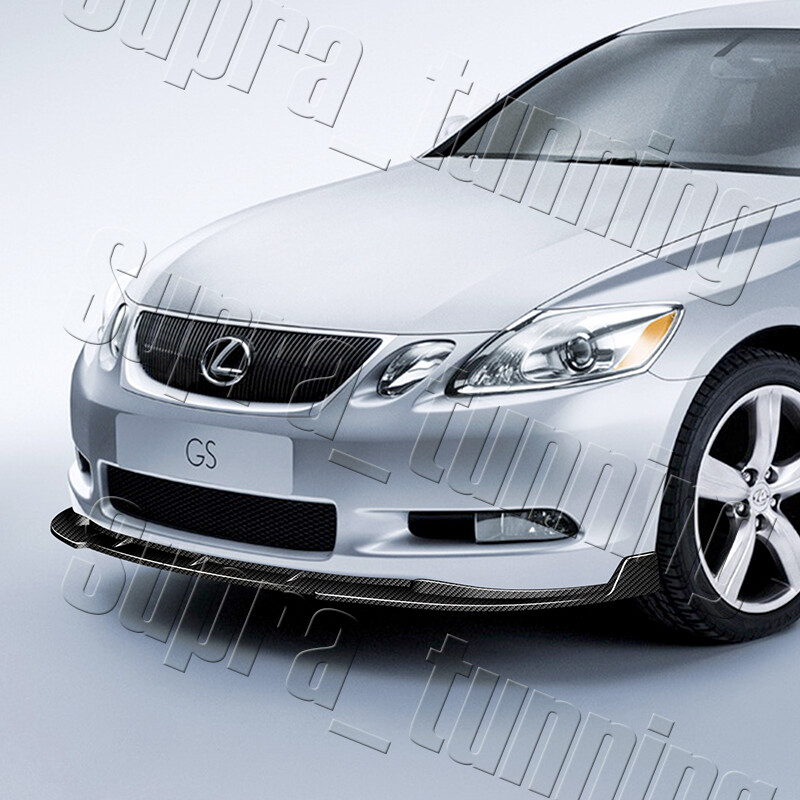 Real Carbon Fiber Front Bumper Spoiler Lip For 2006-2007 Lexus GS300 ...