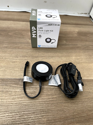 American Lighting MVP-1-30-BK 4.3W 120V 250 Lumens MVP 3 LED Light Puck ...