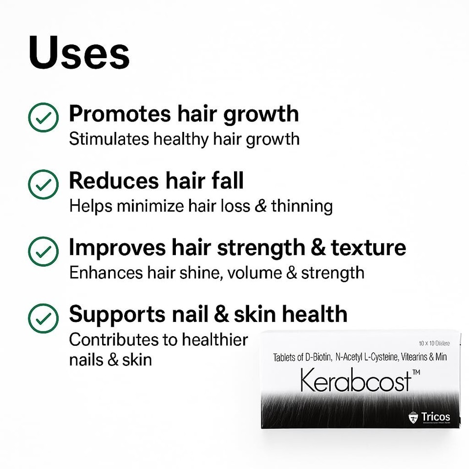 Hair Growth Kera boost Tablets 10'S (3x10 Tablets) | eBay