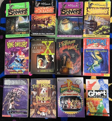 Vintage 90s Book Lot Horror Sci-fi Shivers Bone Chillers Animorphs X ...