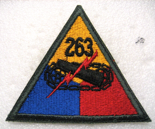 US Army 263rd Armored Tank regiment patch,ww2 | eBay