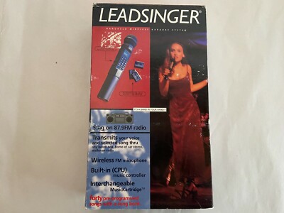 Vintage Leadsinger Handheld Wireless Music System Kareoke Microphone | eBay