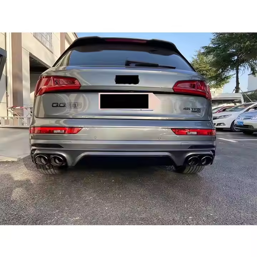 For Audi Q5 2018-2021 SQ5 Style S-line Rear Diffuser With Tailpipe ...