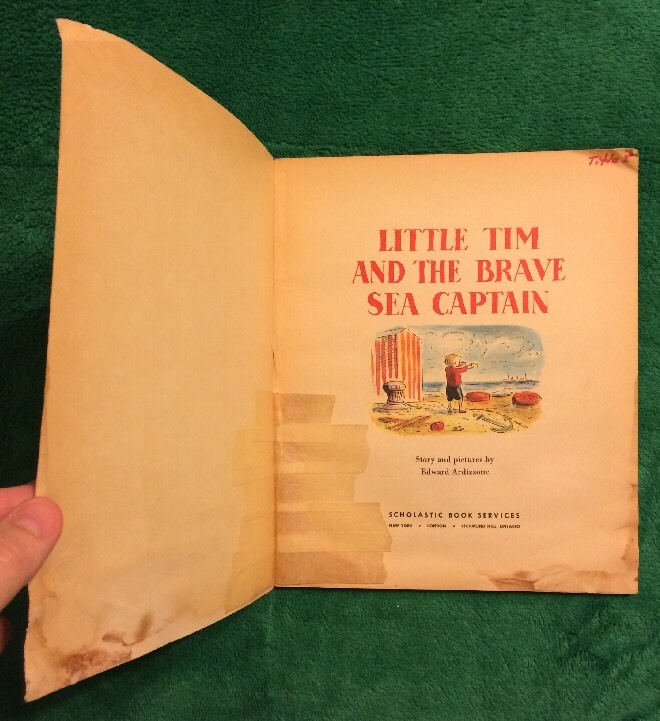 Vintage 1968 Little Tim And The Brave Sea Captain Edward Ardizzone PB ...