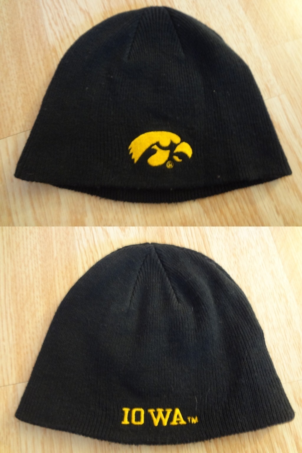 Youth Iowa Hawkeyes Beanie Stocking Hat | eBay