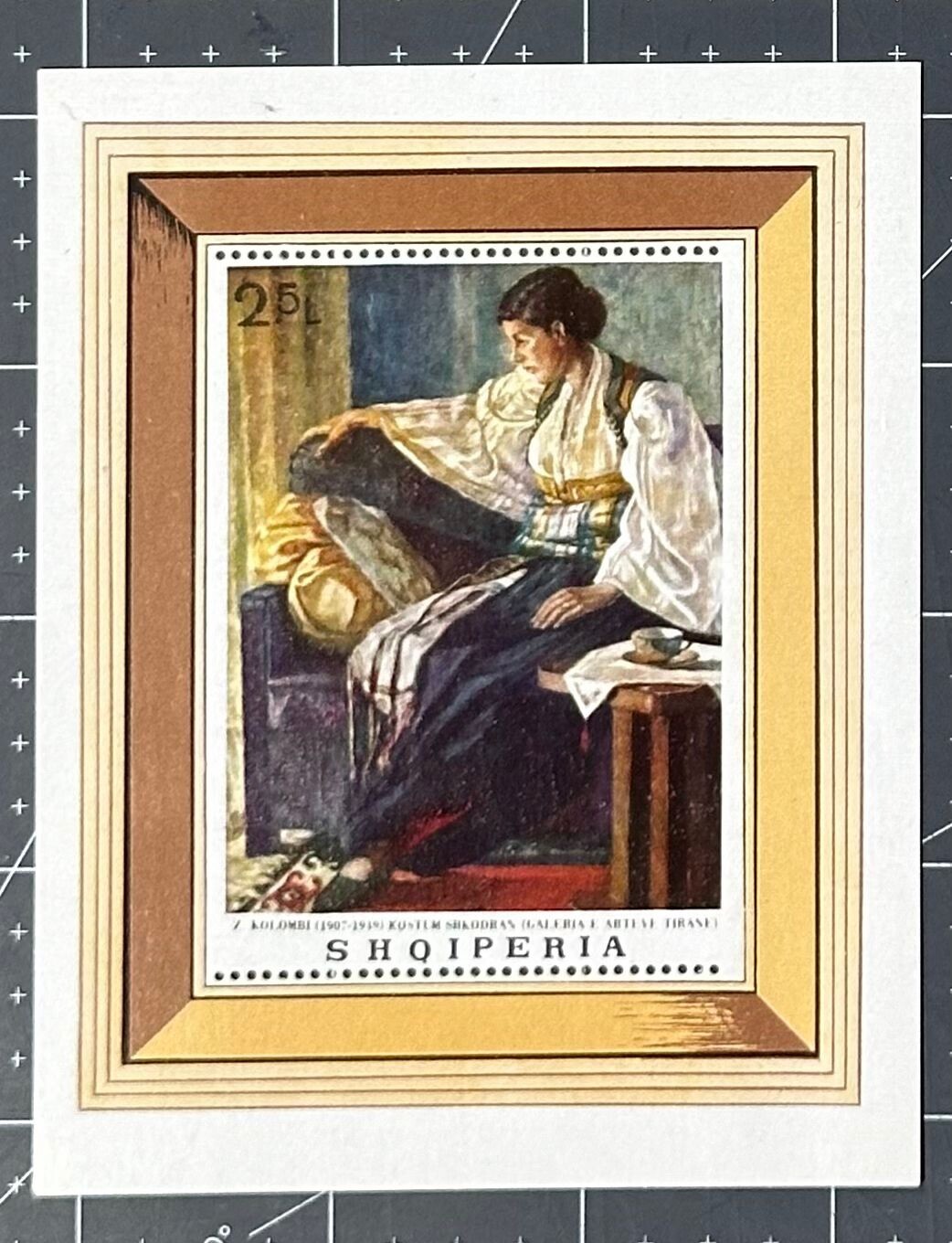 Albania 1968 Tirana Gallery - Kolombi Painting - Shkoder Costume MS ...