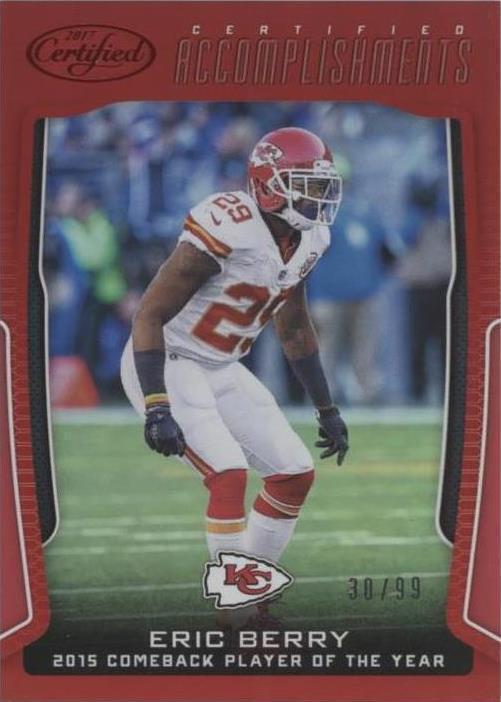 2017 Panini Certified - Certified Accomplishments Eric Berry #CA-EB ...