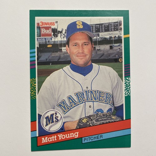 1991 Donruss Seattle Mariners Baseball Card #493 Matt Young MLB | eBay