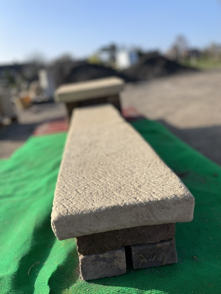 STONE GARDEN FLAT TOP DOUBLE BRICK COPING / PIER CAP / WALL CAPPING ...