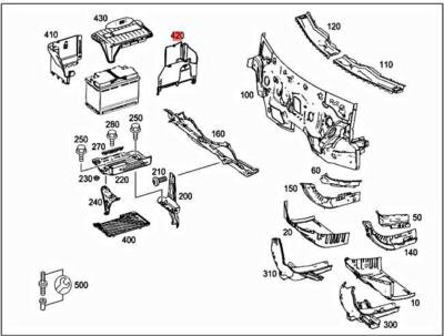 Genuine MERCEDES BBDC W242 C117 W176 X117 X156 Cover 2465410205 | eBay