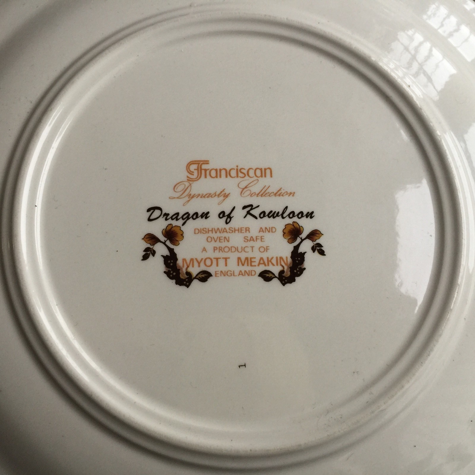 Three Myott Meakin Franciscan Dynasty Collection"The Dragon of Kowloon ...