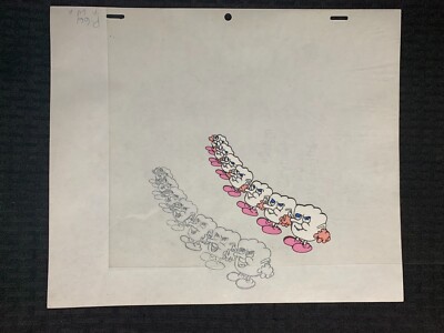 TOOTHPASTE COMMERCIAL? 12.5x10.5" Animation Cel & Drawing - Dancing ...