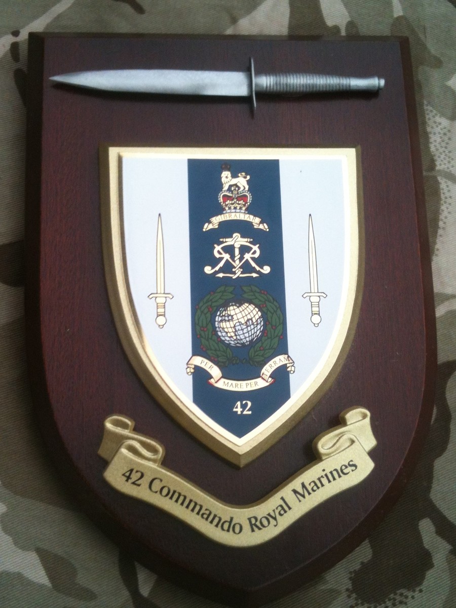 42 Commando Logo 42 COMMANDO ROYAL MARINES GOLD WIRE BLAZER BADGES 2