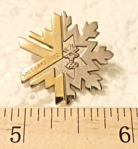 2002 SLC Logo Snowflake Olympic Pin | eBay