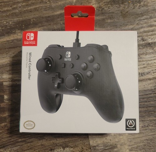 Nintendo Switch Power A Wired Black Controller Open Box | eBay