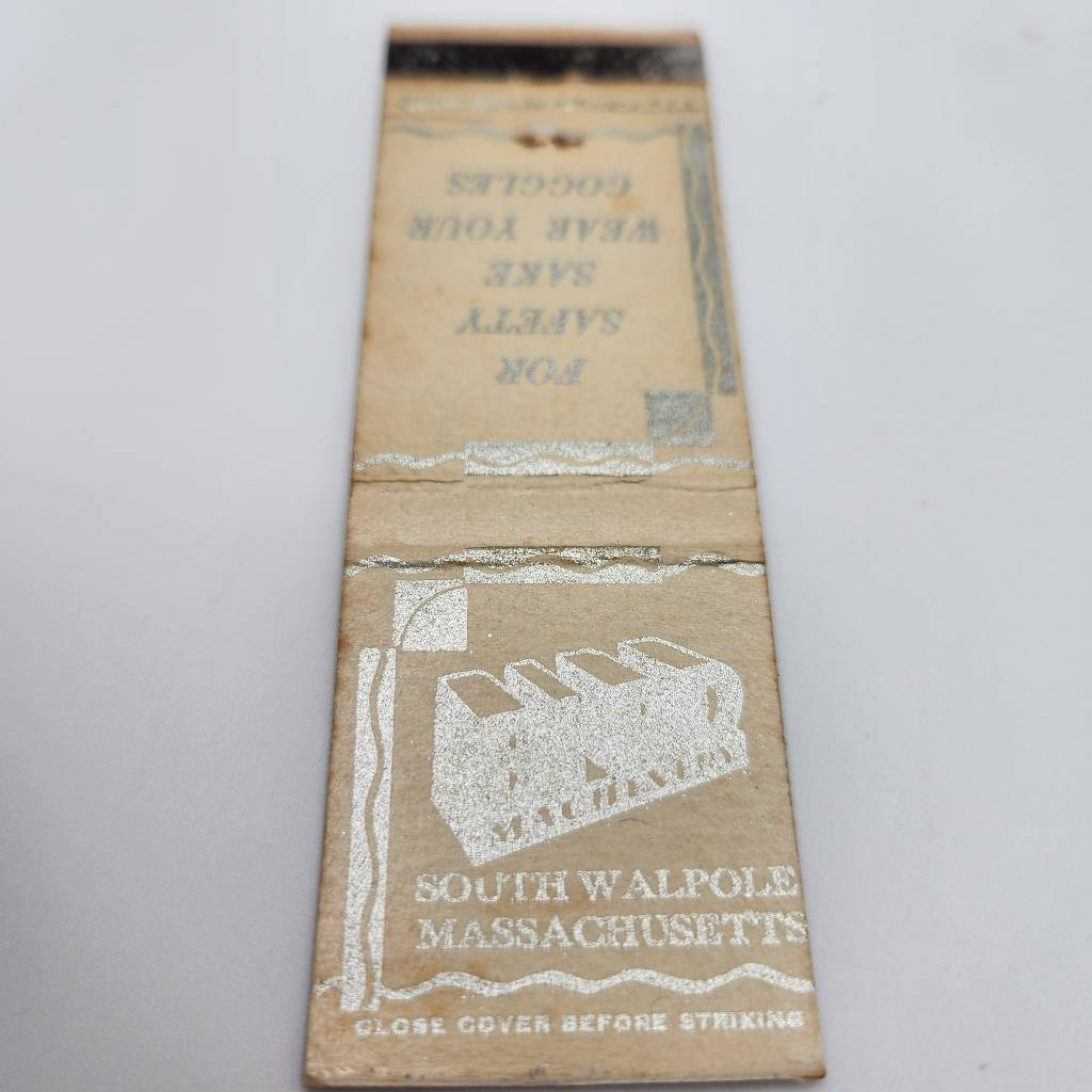 Vintage Matchcover Bird Machinery South Walpole Massachusetts | eBay